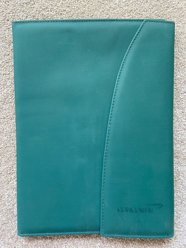 British Airways Concorde- Green folder, stationery, diary, flight cert ...