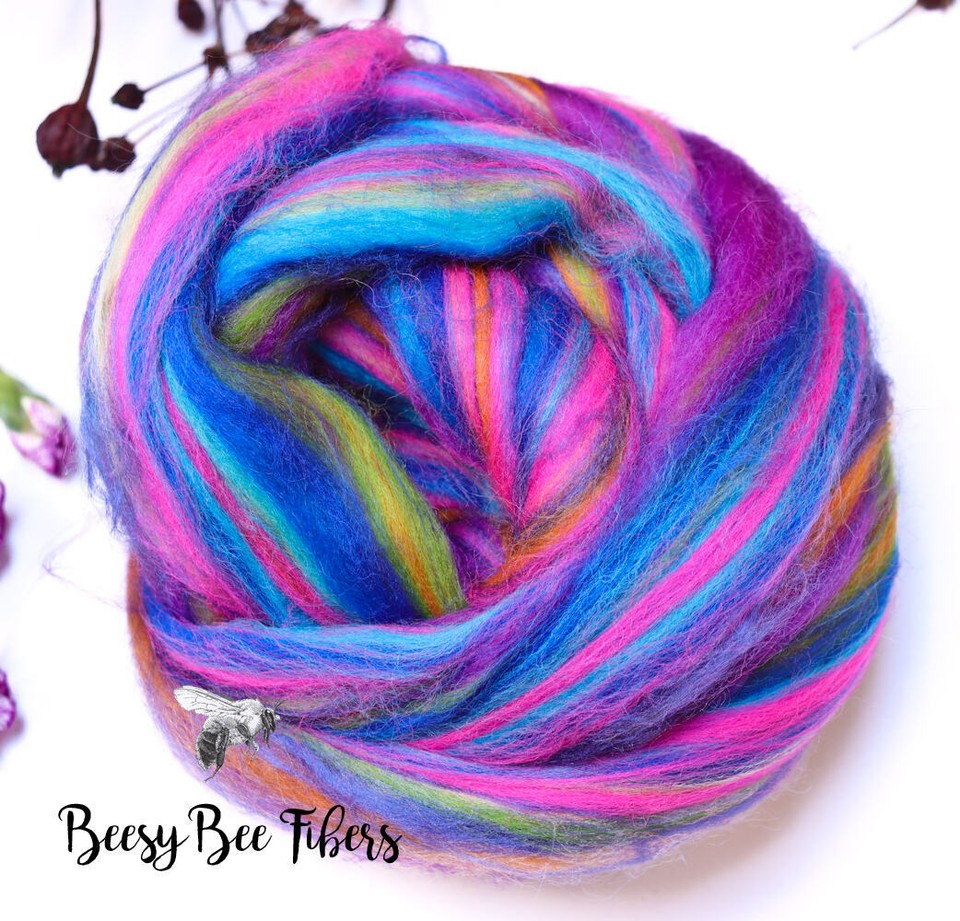 Custom Blend Merino and Silk Combed Top Wool Roving for Spinning ...