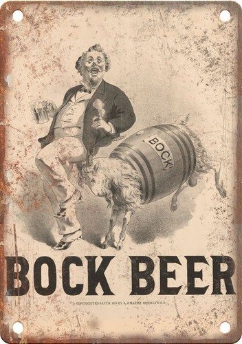 Vintage Bock Beer Vintage Ad Reproduction Metal Sign E430 | eBay