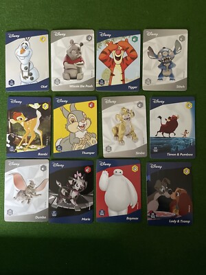 Woolworths Disney 100 Wonders Collector Cards Loveable Creatures X 48 ...