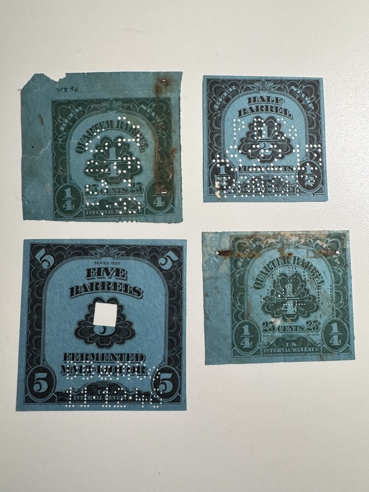 Lot of 16 Beer Stamps - Taxpaid Revenue | eBay