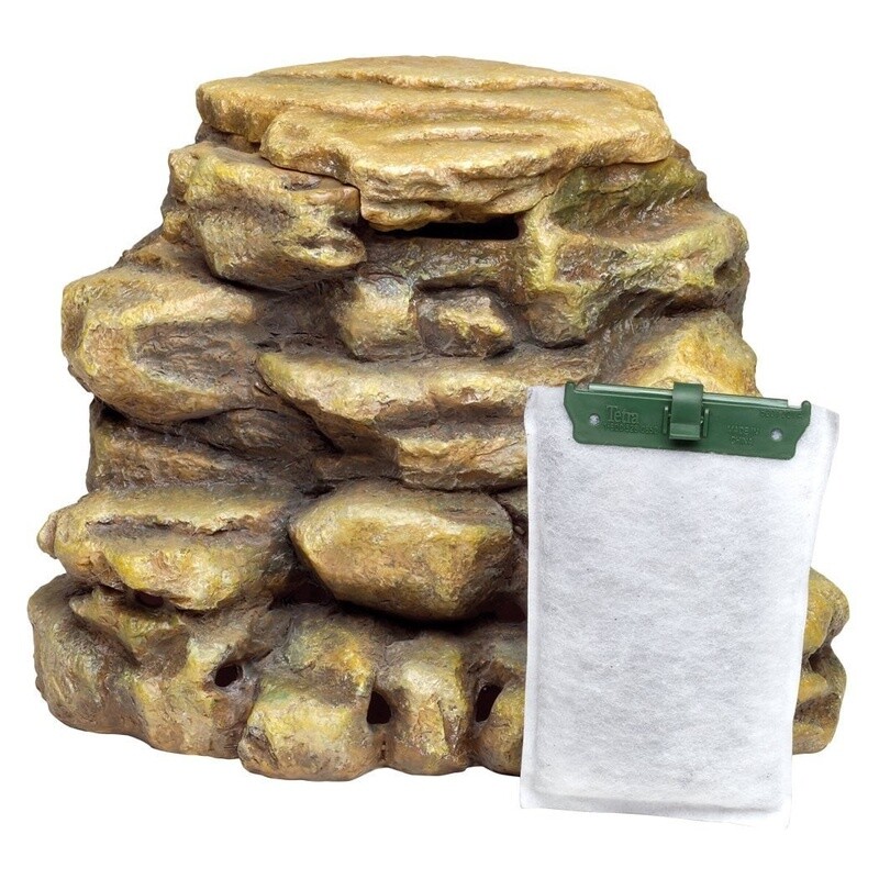 Repto Filter Waterfall Reptile Terrariums Clear Water Basking Platform ...