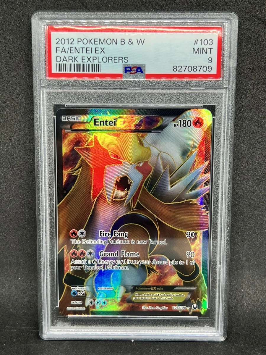 Pokemon Entei Ex Card