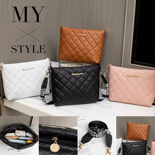 Stylish PU Crossbody Bag for Women | Quilted Design with Adjustable ...