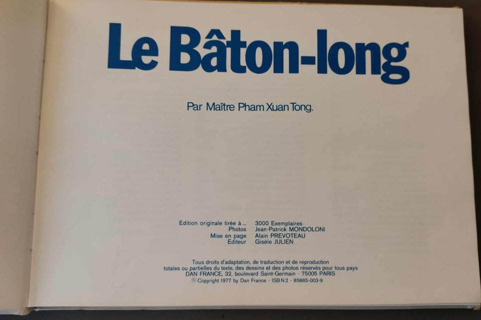 Livre Rare - "Viet Vo Dao – Le Bâton Long (1975) – Pham Xuân Tong (1975 ...