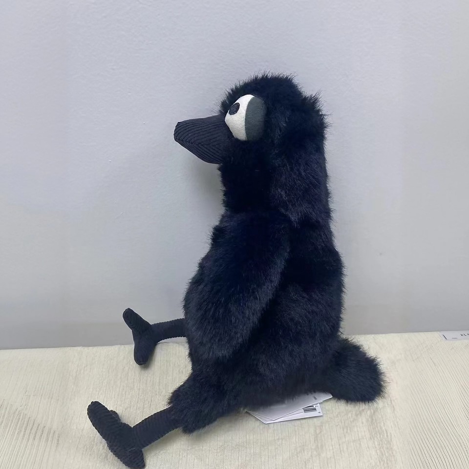 AUTHENTIC Jelly Cat Hocus Crow Black Raven Stuffed Animal Plush Toys ...