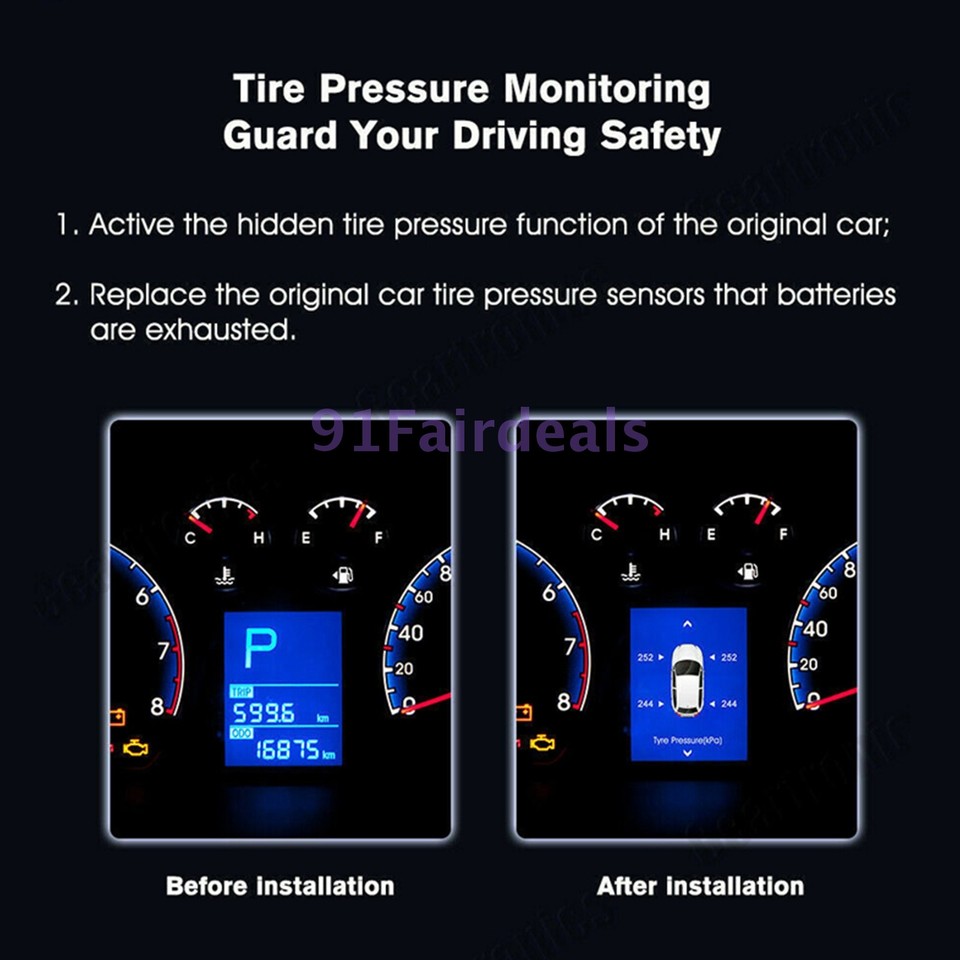 4pcs TPMS Tire Pressure Monitoring Sensor For Toyota Sienna Tundra ...