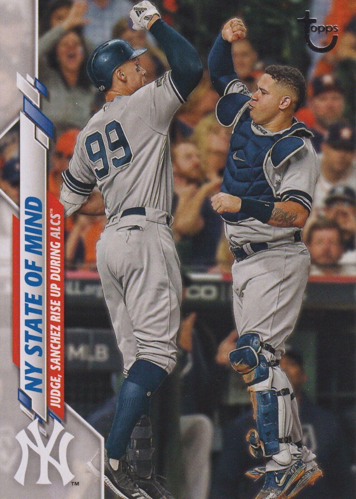 2020 Topps - Checklist Aaron Judge, Gary Sanchez #591 Vintage Stock ...