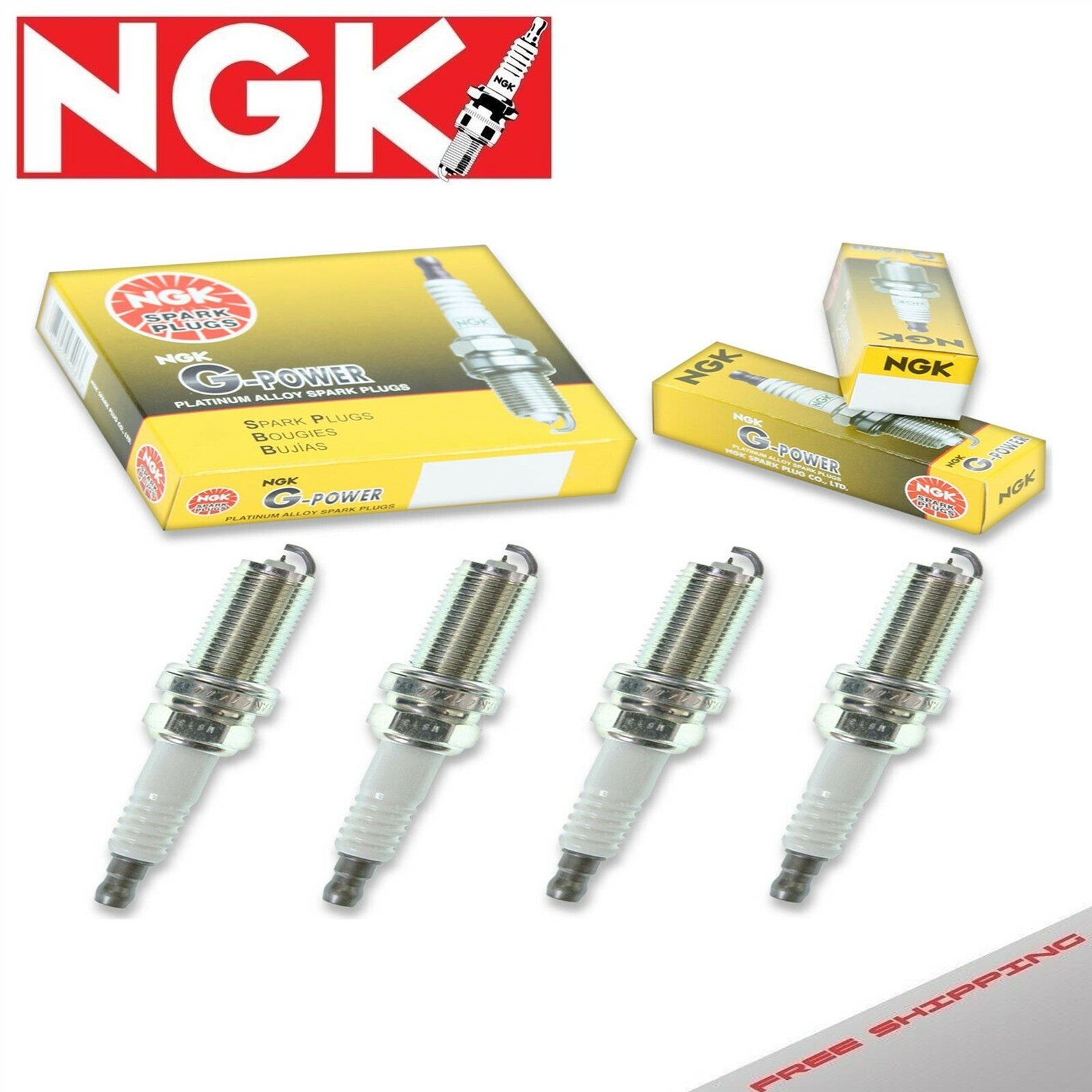 4 x Spark Plugs Made in Japan NGK G-Power 3403 TR55GP 3403 TR55GP Tune ...