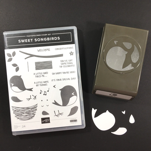 Stampin Up Sweet Songbirds Stamp Set And Songbird Builder Punch USED | eBay