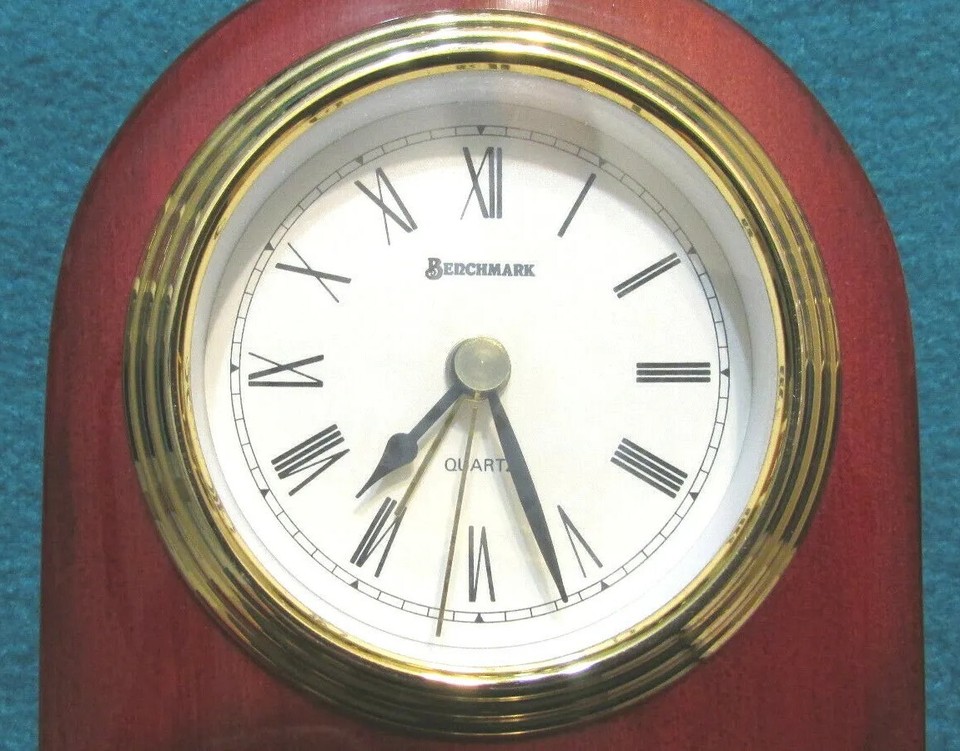 Benchmark Rosewood Arch Table Alarm Clock 5" | eBay