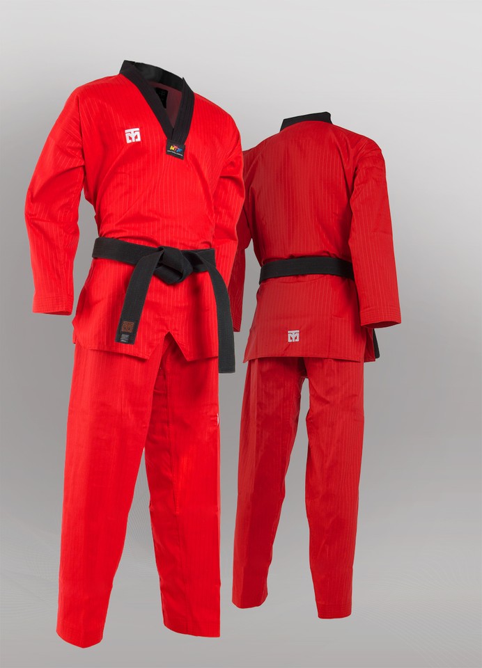 MOOTO BS4 COLOR Taekwondo Uniform Blue / Red / Black Dobok WTF Tae Kwon ...