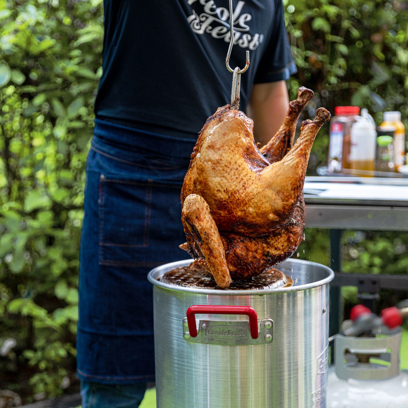 Creole Feast 30 Qt. Turkey Fryer Boiler Steamer Kit Thanksgiving Day ...