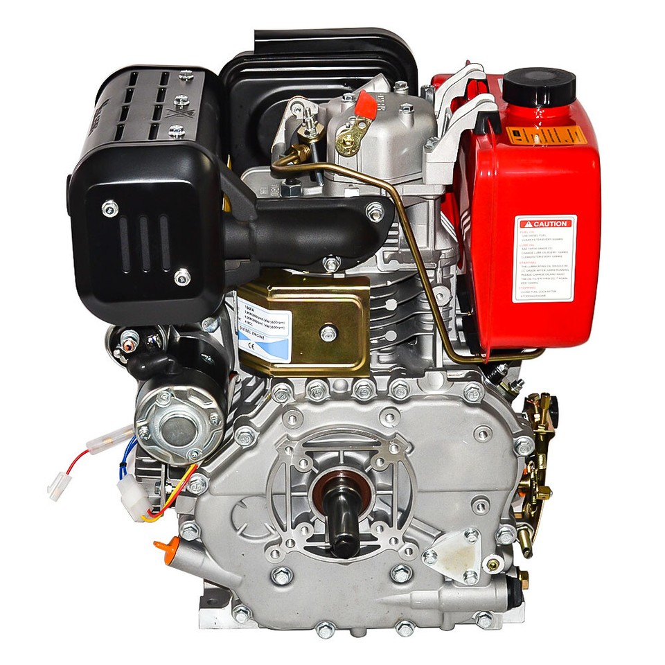 10HP Diesel Engine 411CC 4 Stroke Single Cylinder Air-cooled 3600 rpm ...