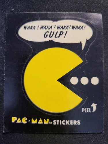 1980 Fleer PAC-MAN #9 Waka Gulp Sticker card Bally Midway Video Game | eBay