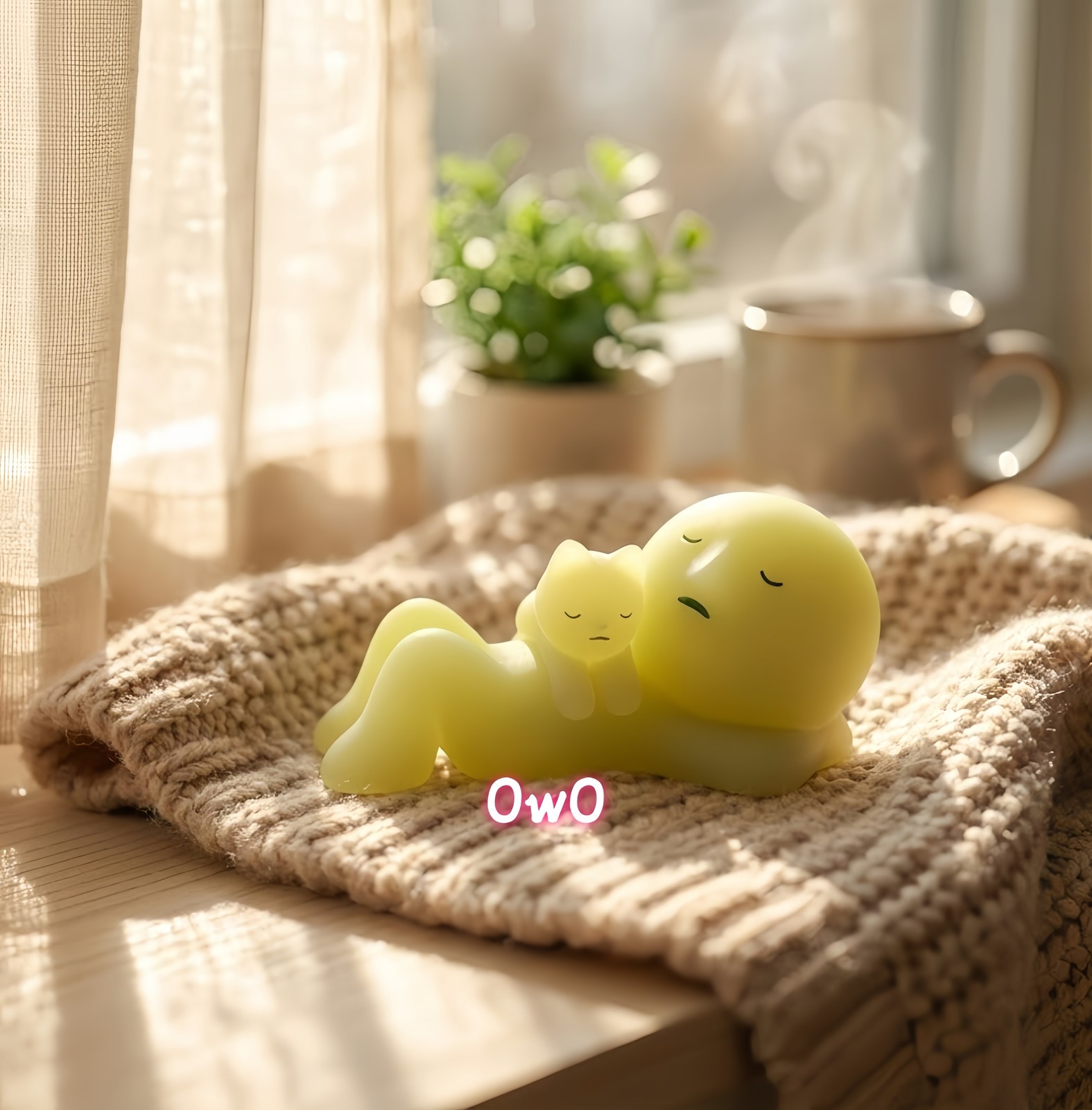 Smiski Sunday Series Sunbathing Figure Cat Kitten Nap Glow in the Dark ...