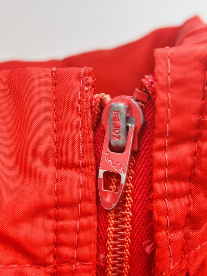 Vintage FIRESTONE Jacket Red Racing Drag Nylon Windbreaker TALON | eBay
