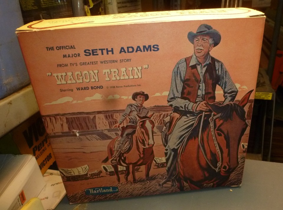VINTAGE 1958 HARTLAND Major Seth Adams of WAGON TRAIN w/ Box | eBay