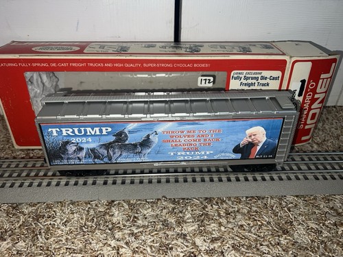 Lionel Electric Trains Donald Trump Standard O Boxcar (Custom) C-8 | eBay