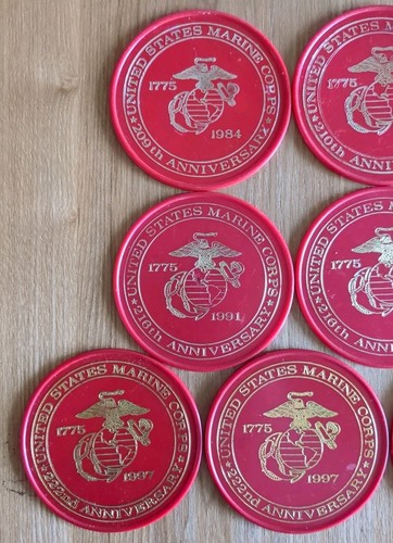 BIG LOT of VTG United States Marine Corps Coasters (1980s-1990s-2000s ...