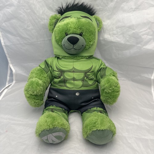 Build-A-Bear Incredible Hulk Plush Teddy Costume Marvel Avengers 17 ...