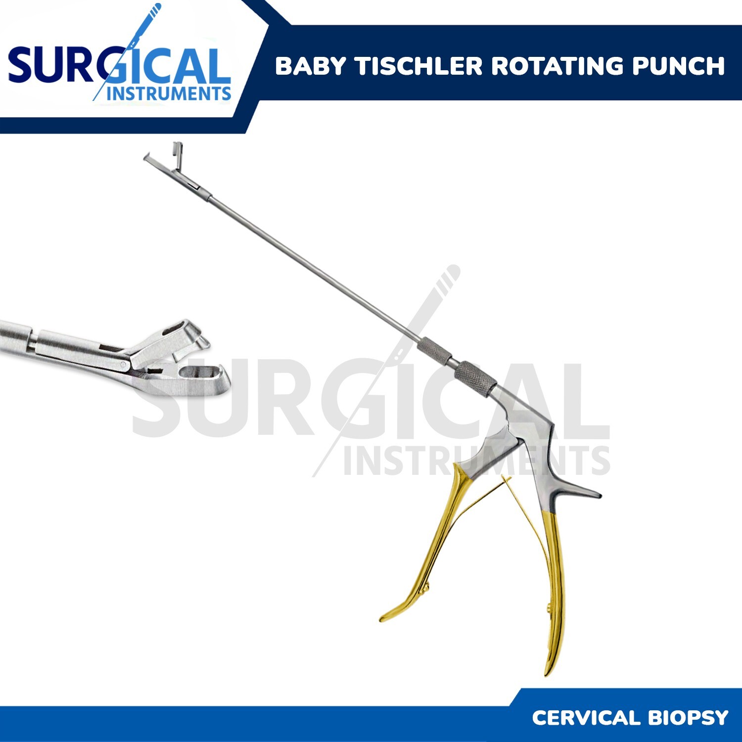 Baby Tischler Rotating Cervical Biopsy Punch Forceps 3x7mm Bite Tip Up ...