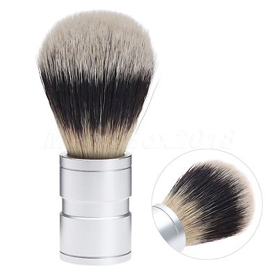 New Portable Men's Badger Hair Shaving Brush Aluminum Alloy Handle ...
