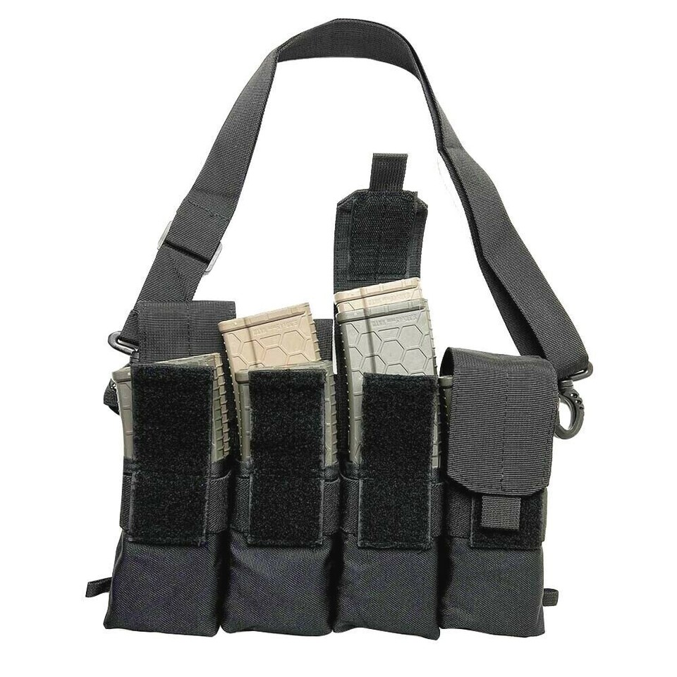 VISM Magazine Carrier Tote MOLLE 8-Mag Pouch for Rifle Bandolier Hunt ...