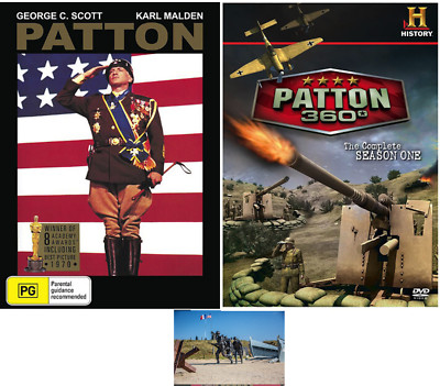 Patton Double Feature Patton George C Scott & Patton 360 + Normandy Art ...