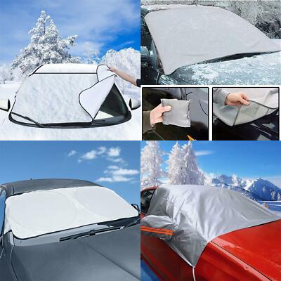 Windscreen Cover Car Ice, Frost & Snow All Weather Shield Screen Covers ...