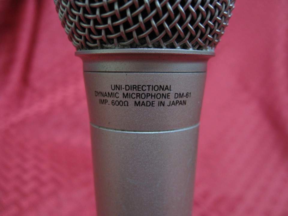 Pioneer Uni-Directional Dynamic Microphone DM-61 600 OHM Imp. Japan ...