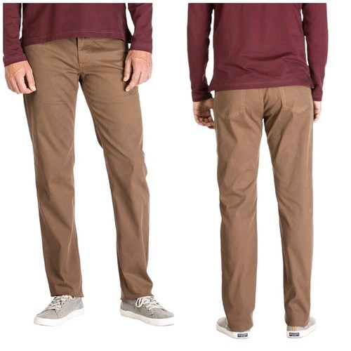 Halsey Edward Bedford Hedge 5-Pocket Pant Men's Stretch Chinos Brown ...