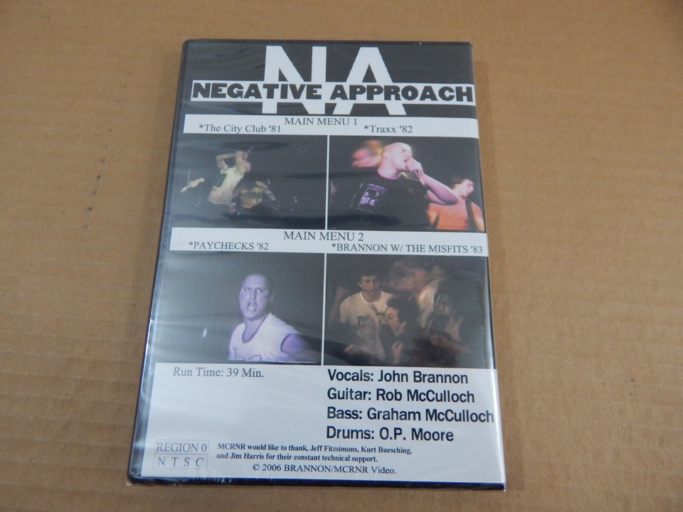 New Sealed Negative Approach Dvd Fair Warning Volume 1 1980's Footage ...