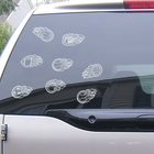 Flaming Sports Balls Vinyl Car Window Decals, 3½''×2'' | eBay