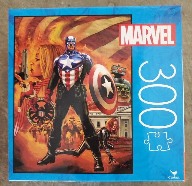 Cardinal Marvel Captain America 300 PC Jigsaw Puzzle 18” X 24” for sale ...
