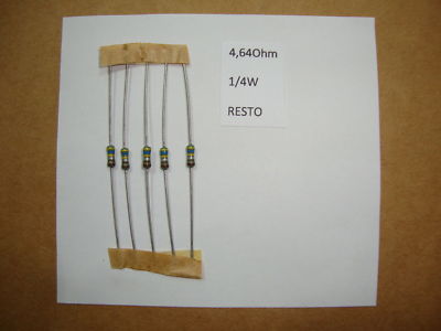 RÉSISTANCE. 1/4W 4R64 4,64 Ohm 2 % *8 PC* NEUF | eBay