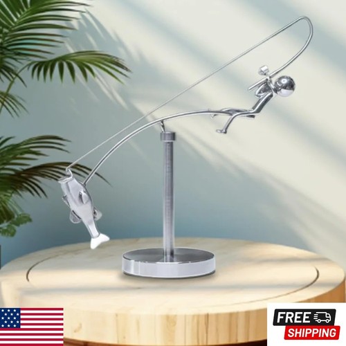 The Fisherman Balancing Sculpture – Handcrafted Art for Unique Home ...