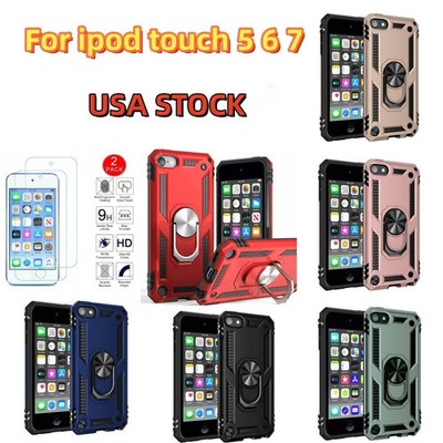NEW Shockproof Case for Apple iPod Touch 5th 6th 7th Gen 2pcs Screen ...