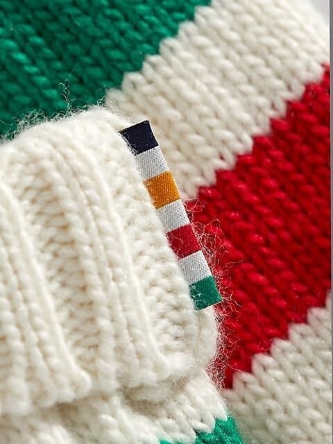 CANADA Hudson’s Bay HBC Stripes Signature Multistripe Knit Mittens ...