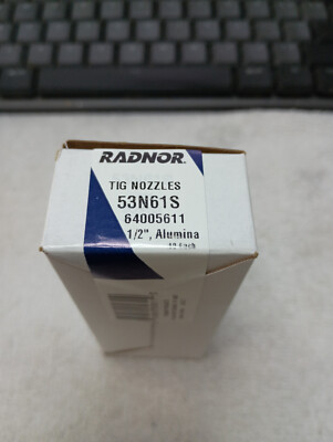 Radnor 53N61S 10 Pack TIG Welder Replacement #8 Gas Lens Cups Alumina ...