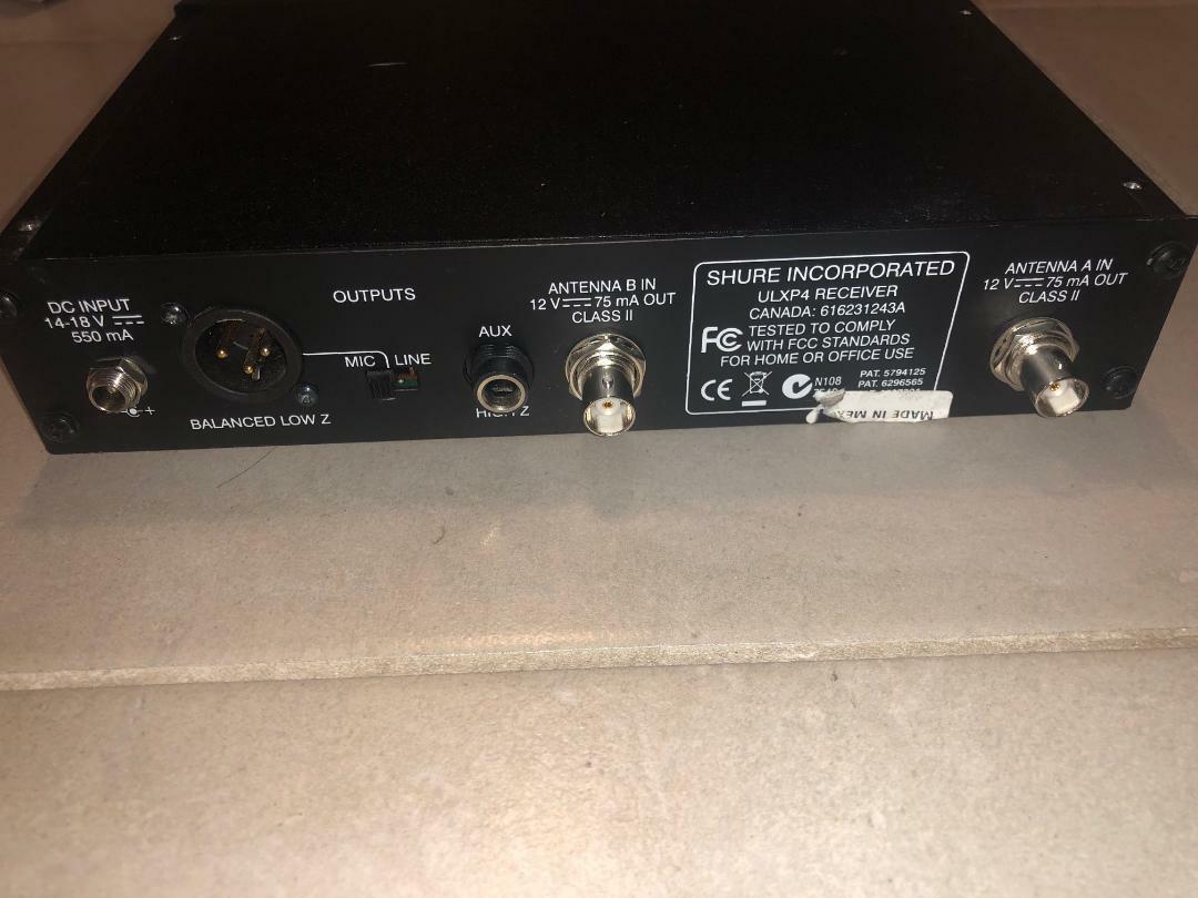 SHURE ULXP4 M1 662-698 MHz Mic Wireless Receiver Microphone | eBay