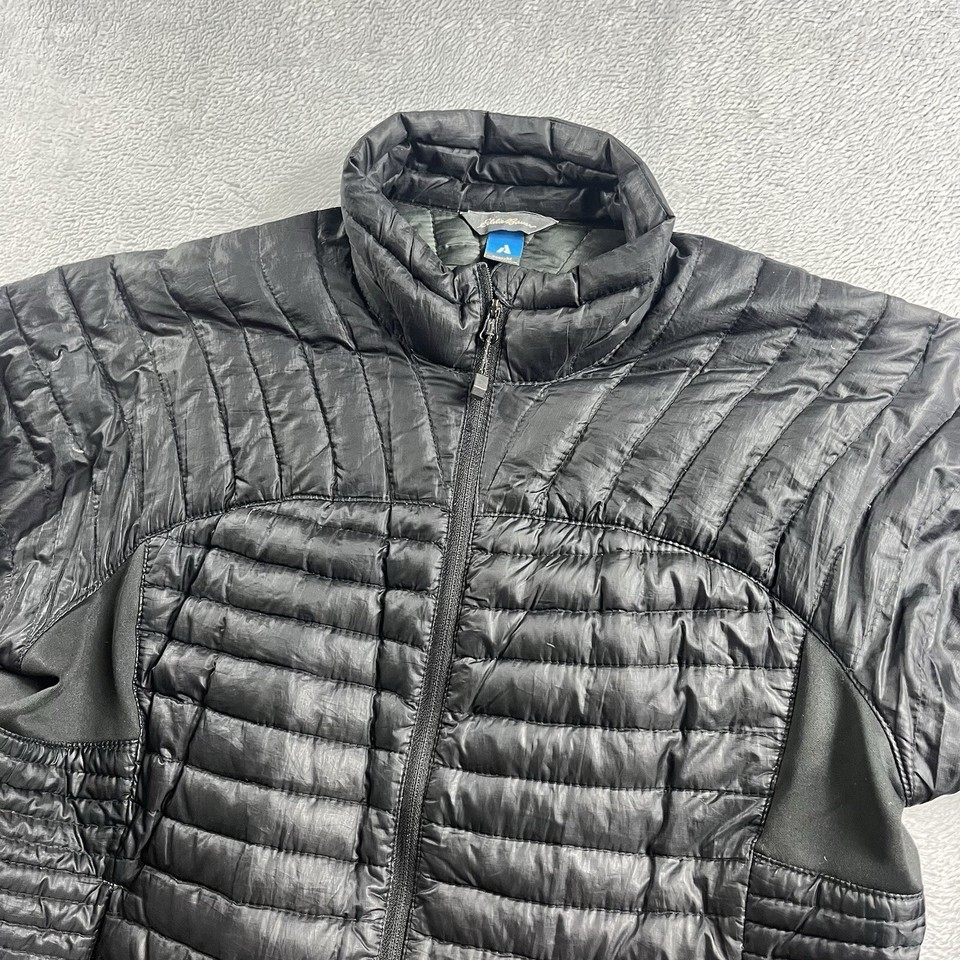 Eddie Bauer First Ascent Jacket Womens M Black Goose Down Lightweight ...