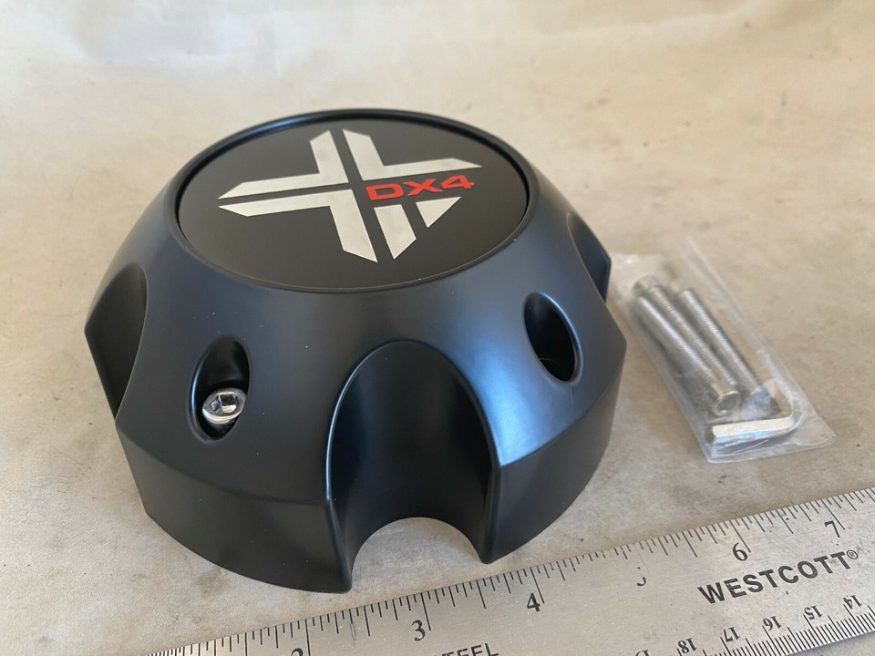 DX4 Wheel Flat Matte Black Rim Hub Cover Center Cap 5 Lug 73062090F-5 ...
