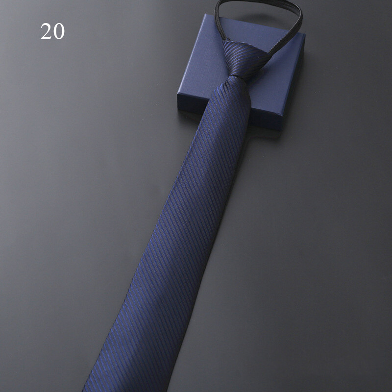 Men's Tie Plain Ties Striped Pre Tied Slim Skinny Smart Party Wedding ...