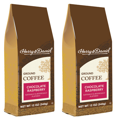 Harry & David, Chocolate Raspberry Ground Coffee, 2/12 oz bags | eBay