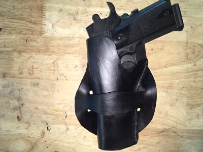 Handmade Leather LEFT HAND Cross Draw Gun 1911 | eBay