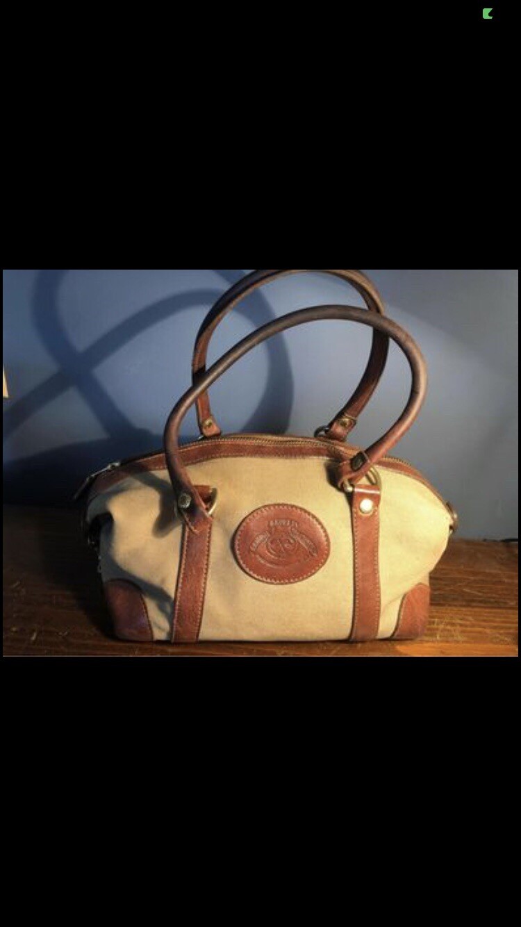 Vintage Genuine Ghurka Tan Canvas Twill & Genuine Lea… - Gem