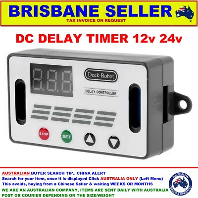 4 x Electronic Digital Timer Relay 6V 12V 24V DC 15A Seconds Minutes ...