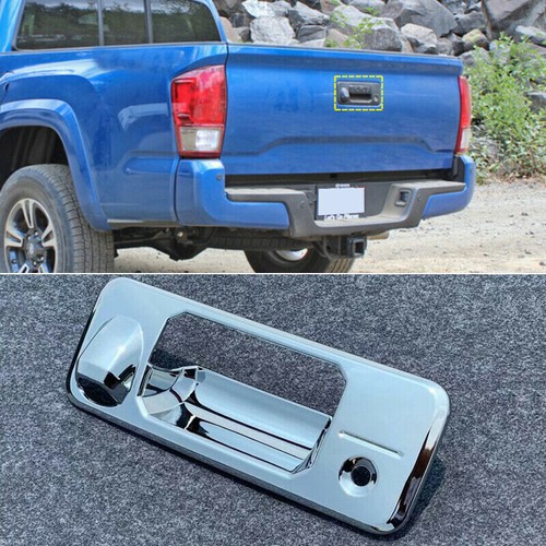 ABS Chrome Tailgate Rear Door Handle Bowl Cover For Toyota Tacoma 2016 ...