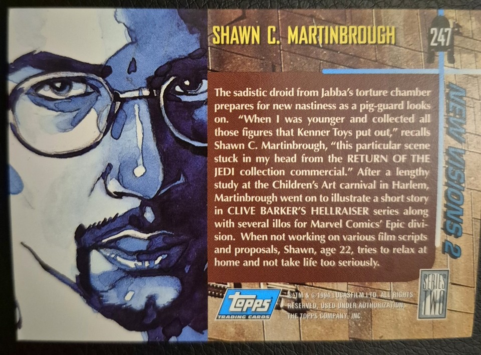 Star Wars Galaxy Trading Card #247 Shawn C Martinbrough | eBay